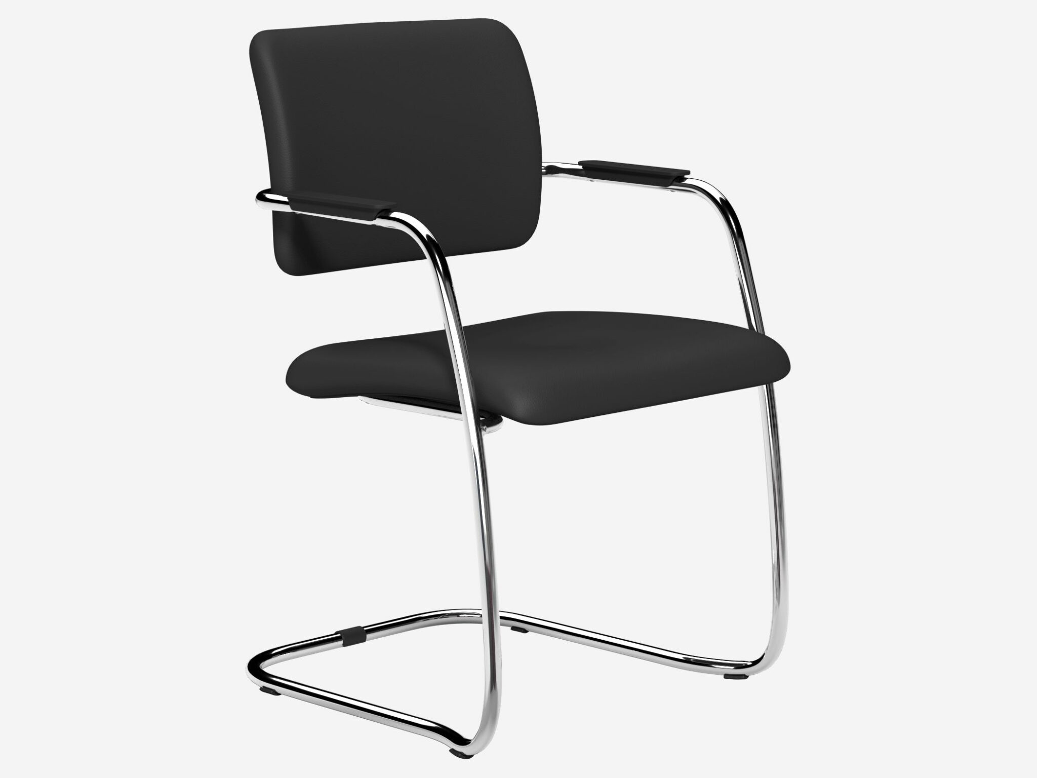 Space-Saving OQ1 Mid-Back Stacking Chairs (Chrome)