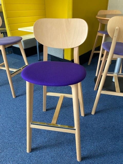 Purple Senator Stool - Silvermans Office Furniture