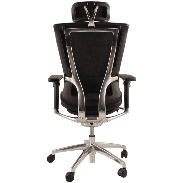 Comfort - Nefil Leather Office Chair with Head Rest - Silvermans Office ...