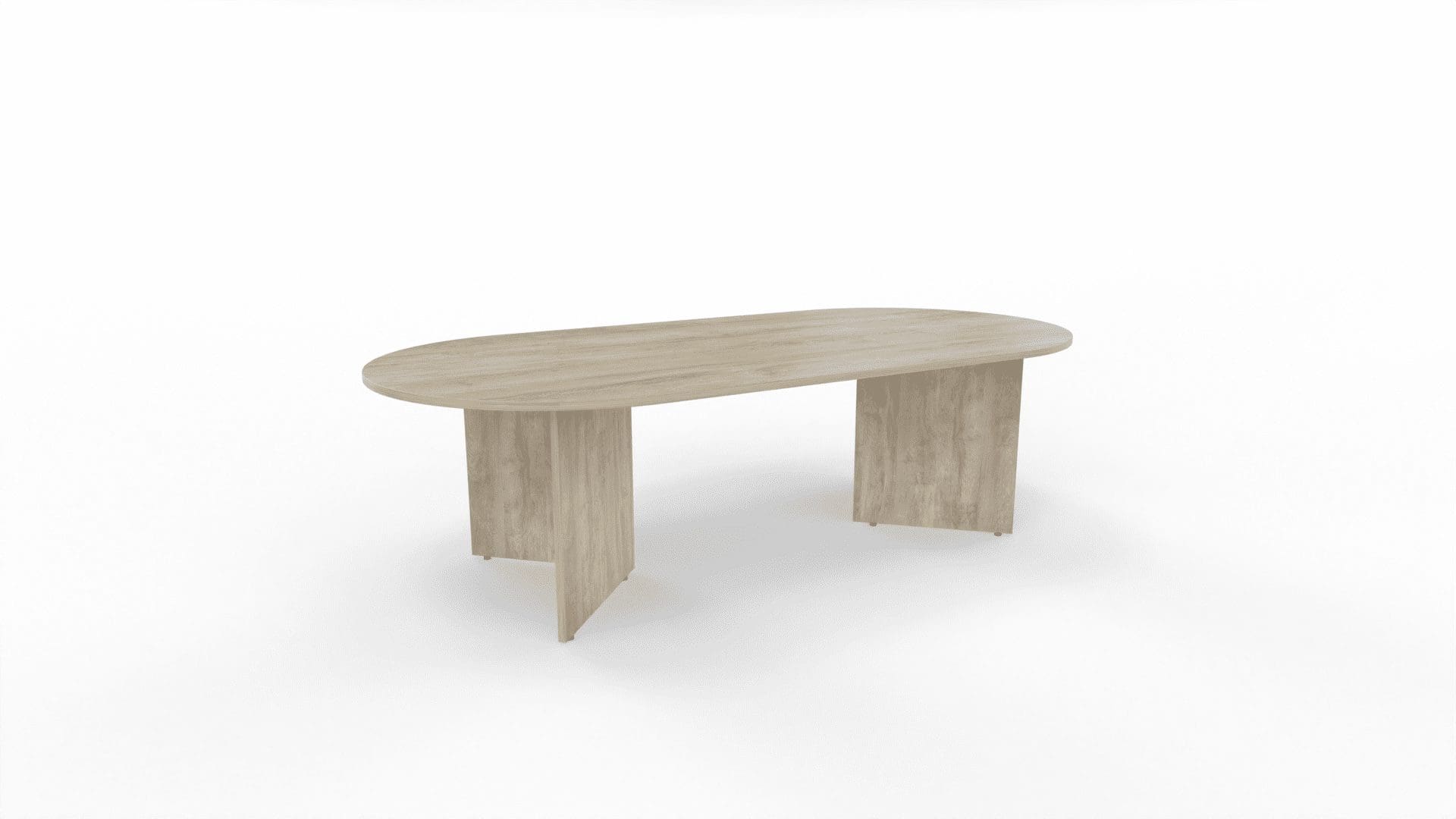 Boardroom Table Arrow Head Double D End 1200mm Deep - Silvermans Office ...