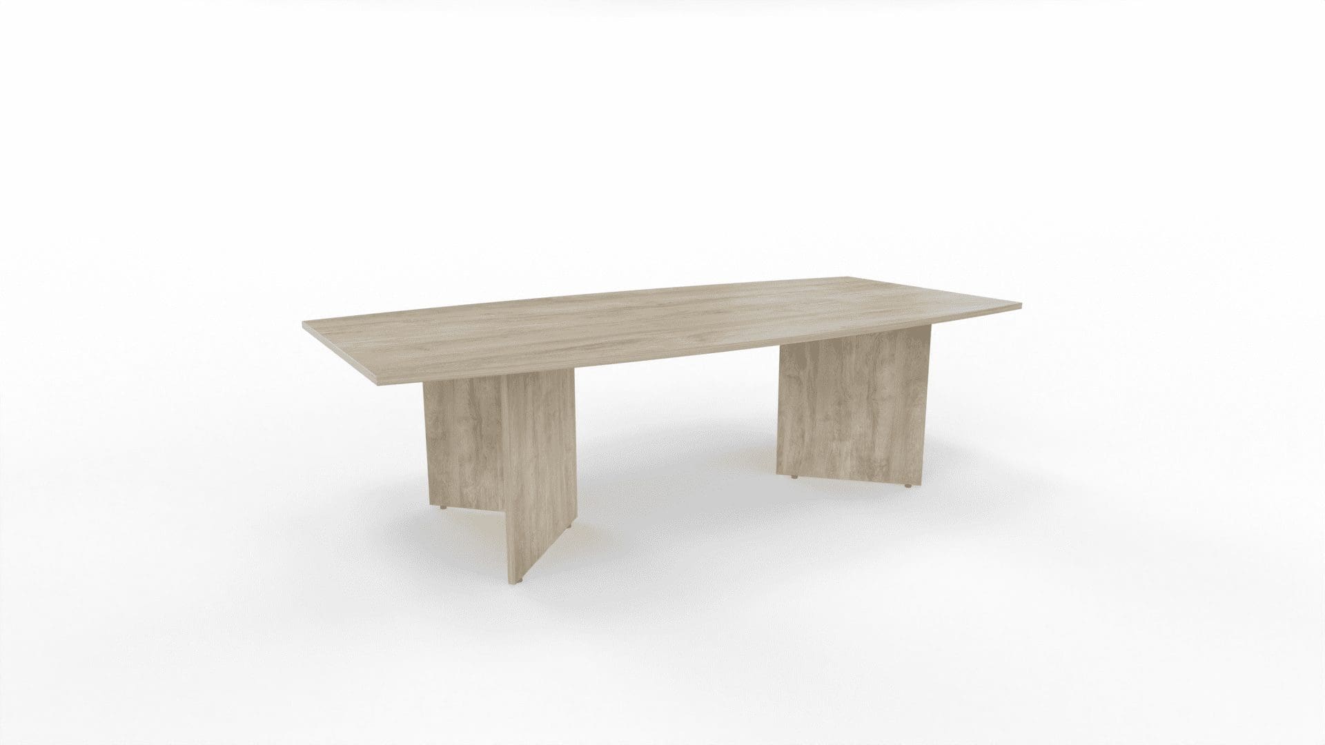 Boardroom Table Arrow Head Boat Shaped 1200mm Deep - Silvermans Office ...