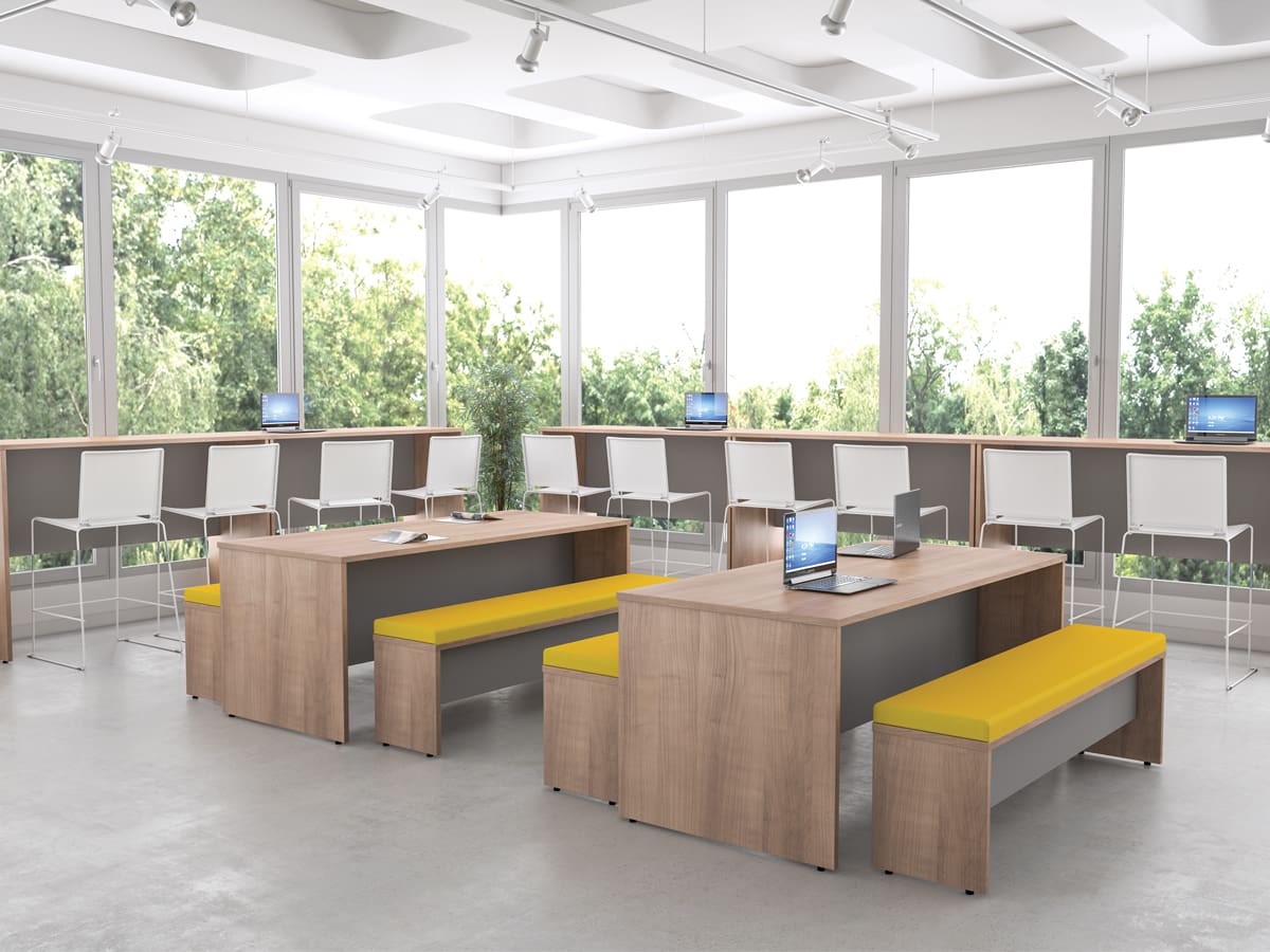 Escape - Panel End Breakout Benches - Bench Seat - Silvermans Office ...