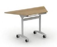 Trapezoidal Table - 800mm ends Tilting - Silvermans Office Furniture