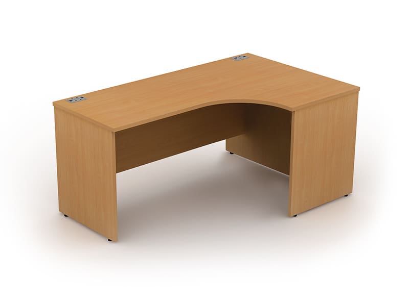 Odyssey - Panel End 600mm Deep Radial Workstation - Silvermans Office ...