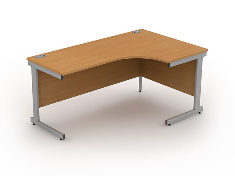 Sirius 600 Deep - Cantilever Desking - 600mm Deep Radial Workstation ...