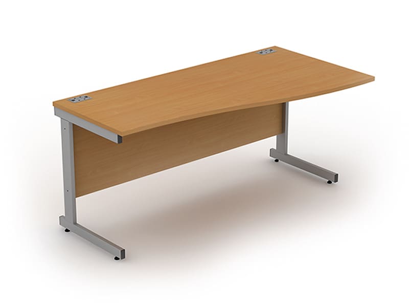 Sirius 600 Deep - Cantilever Desking - 600mm Deep Wave Workstation ...