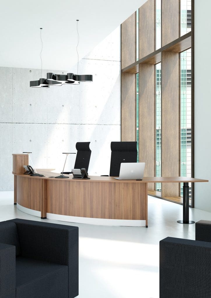 Windsor Radius Reception Desk | Silverman's Office Furniture