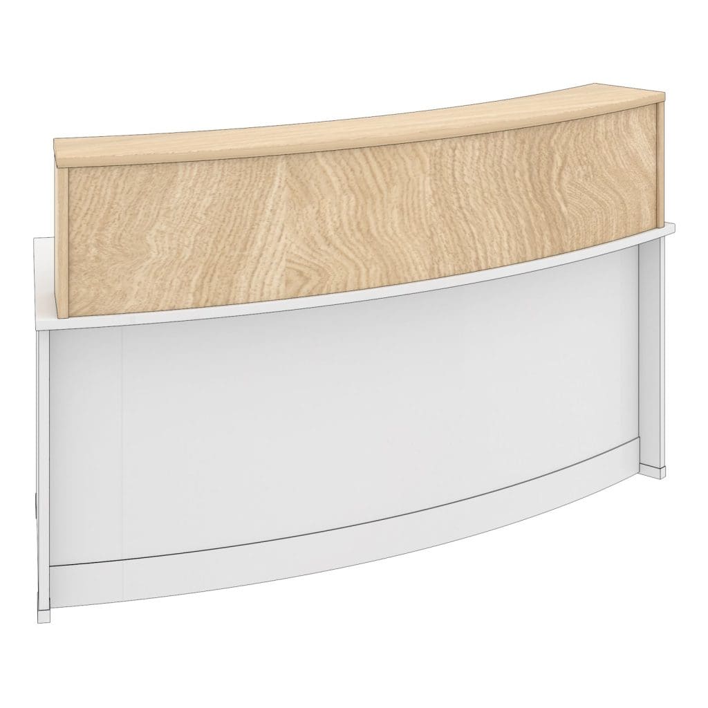 Windsor - Curved Double Counter Top - Silvermans Office Furniture