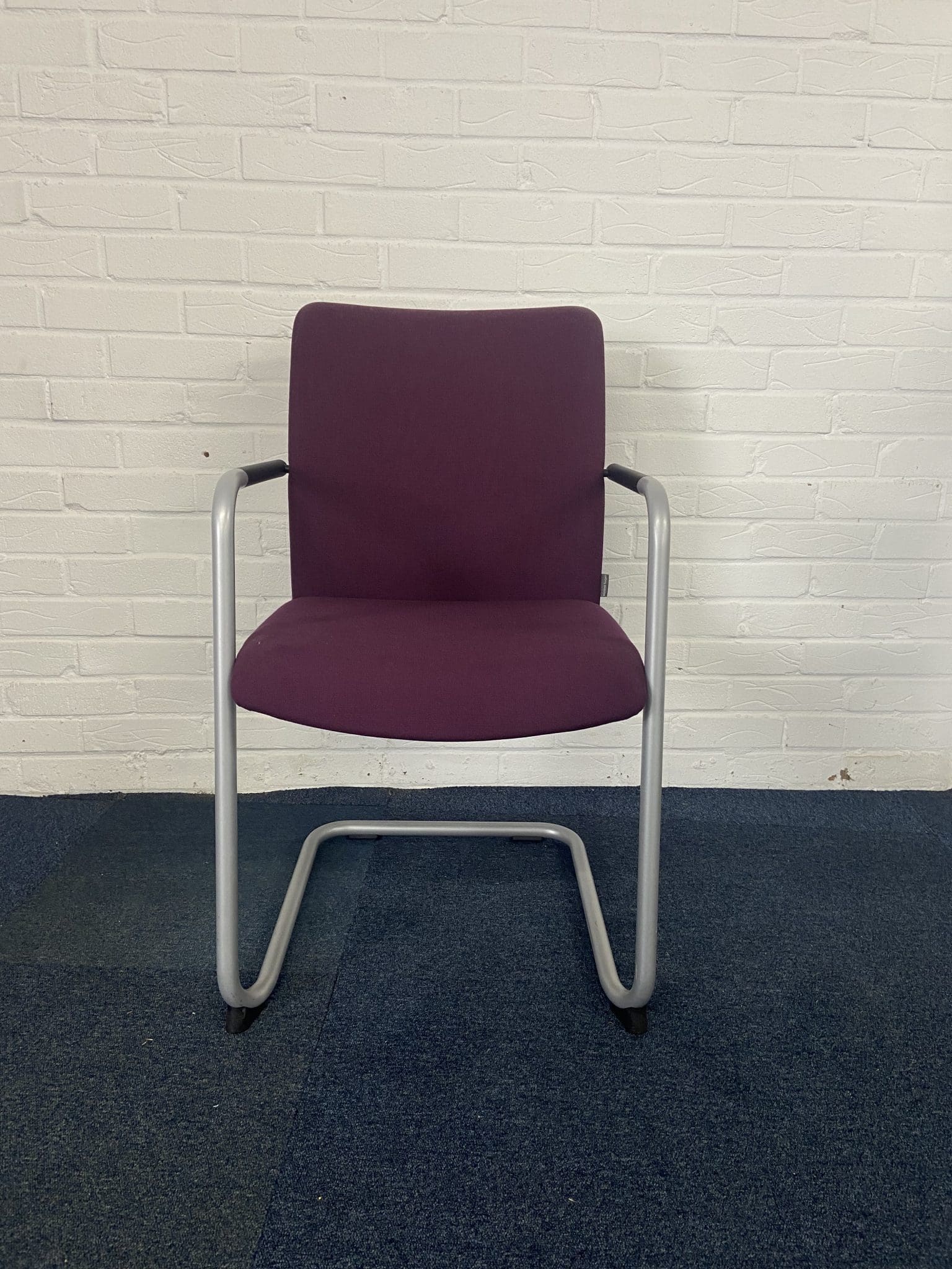 Purple Cantilever Meeting Chairs - Silvermans Office Furniture