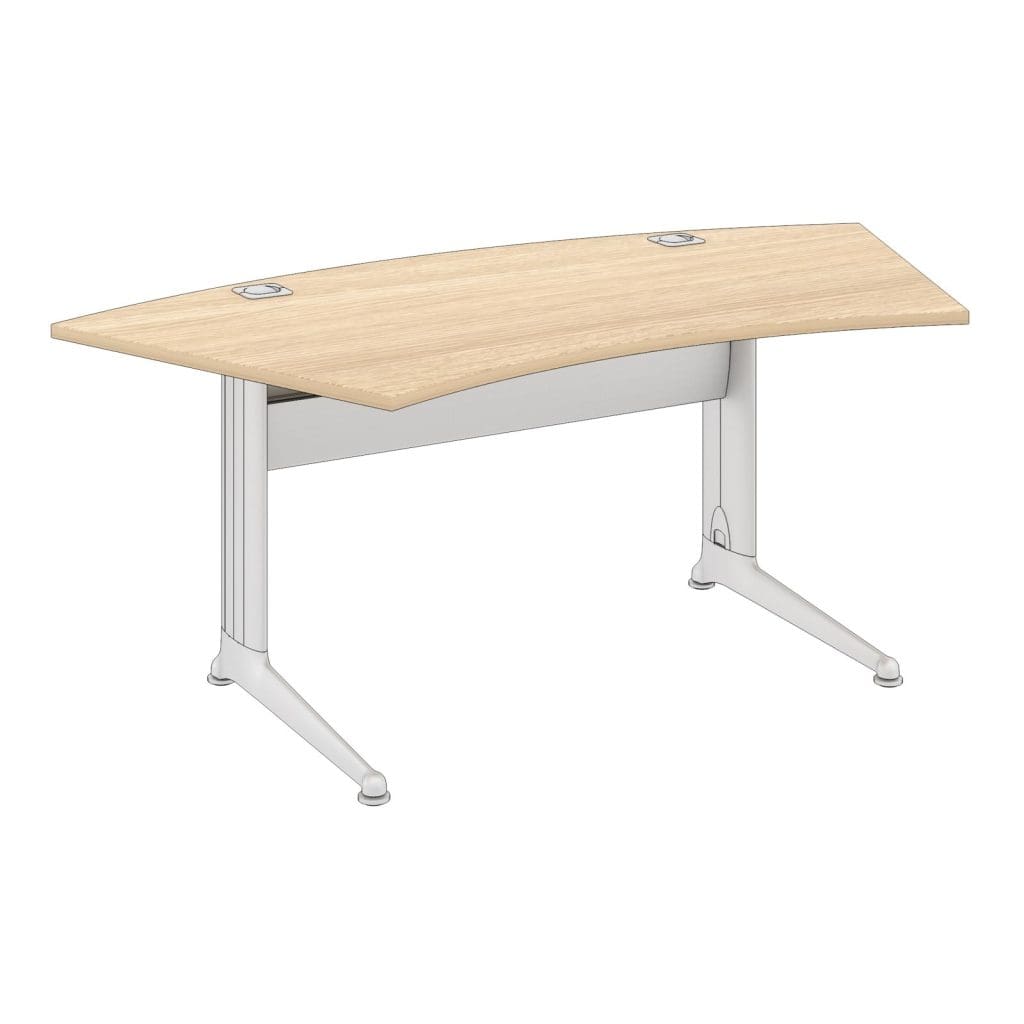 Kassini - Fixed Height Radius Reception Desk - Silvermans Office Furniture