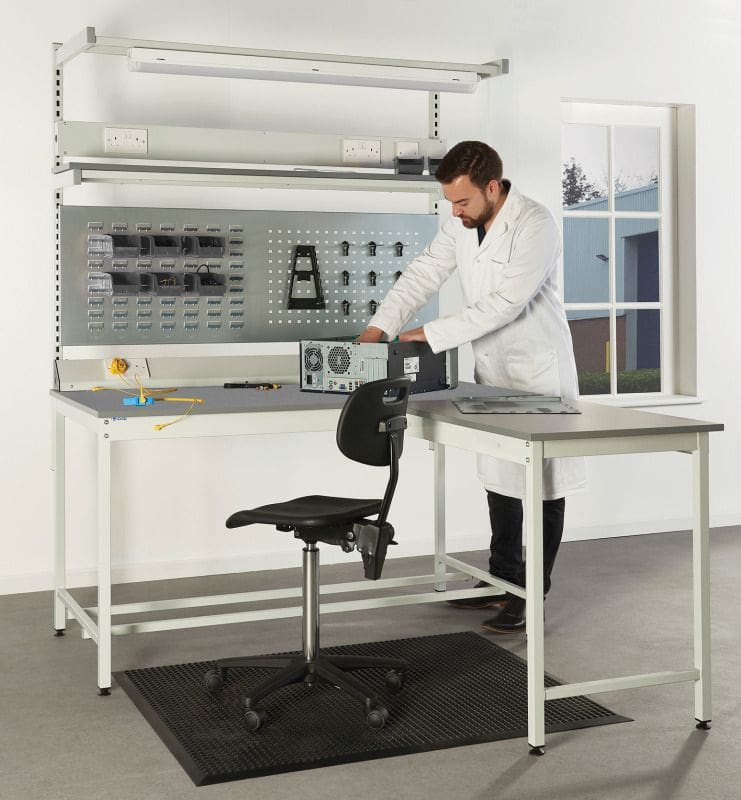 Square Tube - ESD Workbench Kits - Lamstat Worktop - Silvermans Office ...