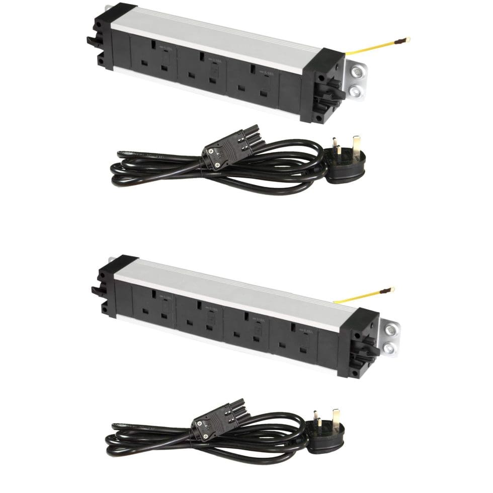 Under-Desk Power Socket - Silvermans Office Furniture